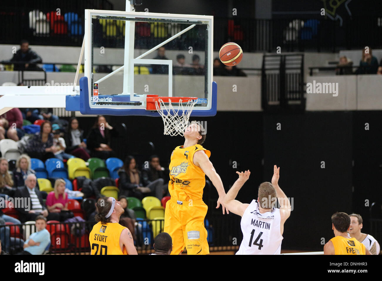 London, UK. 29th December 2013. British Basketball League, The London ...