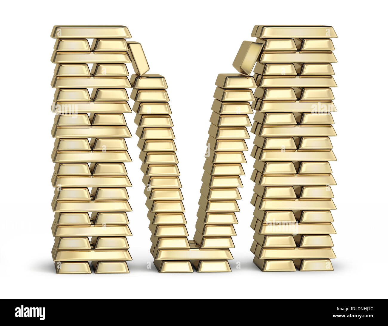 Gold letter m hi-res stock photography and images - Alamy