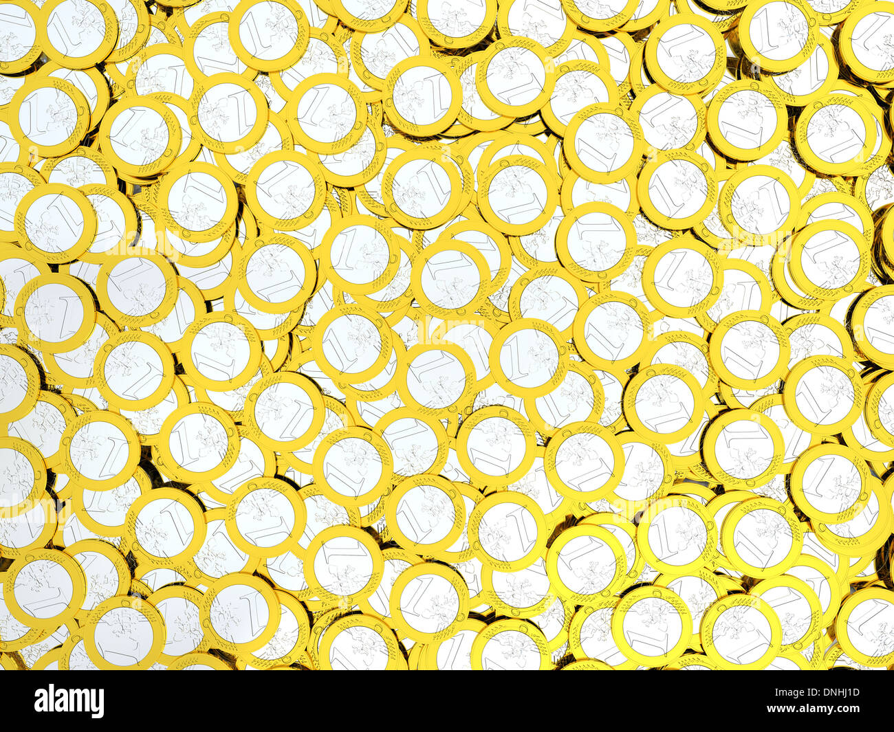 Huge pile of Euro coins, concept of wealth, rich and treasure Stock ...