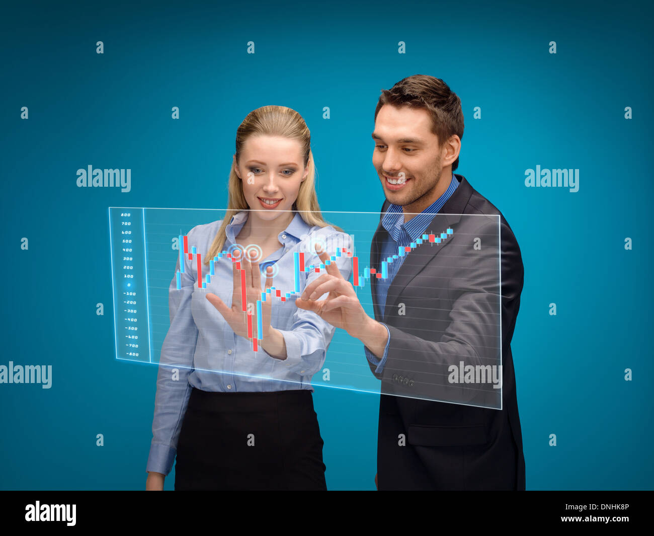 Currency exchange woman screen hi-res stock photography and images - Alamy