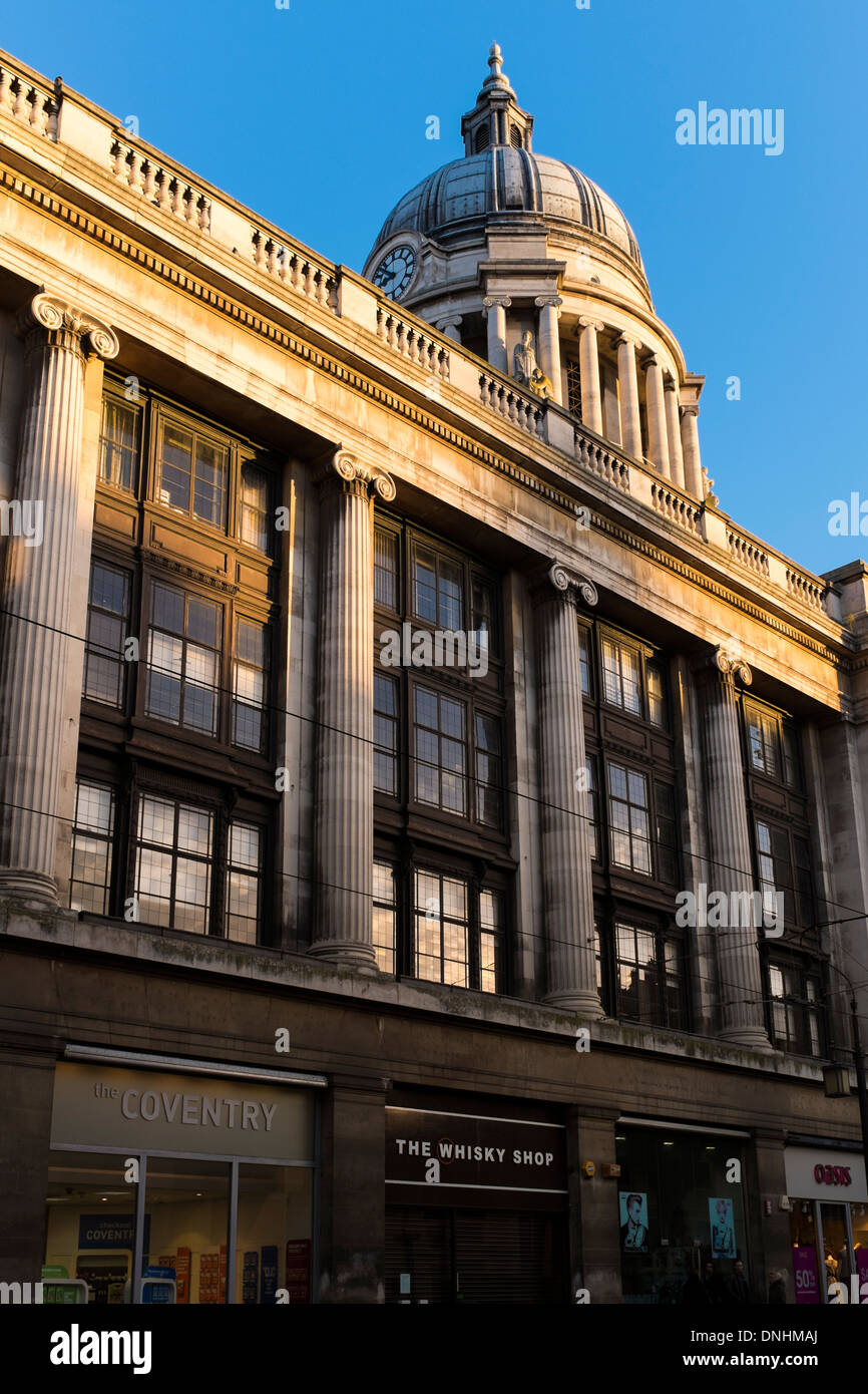 View of dome of Nottingham City Council House, Nottingham, England ...