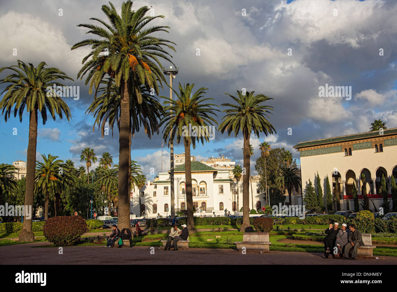 MILITARY BARRACKS, MOHAMMED V SQUARE, CASABLANCA, MOROCCO, AFRICA Stock ...