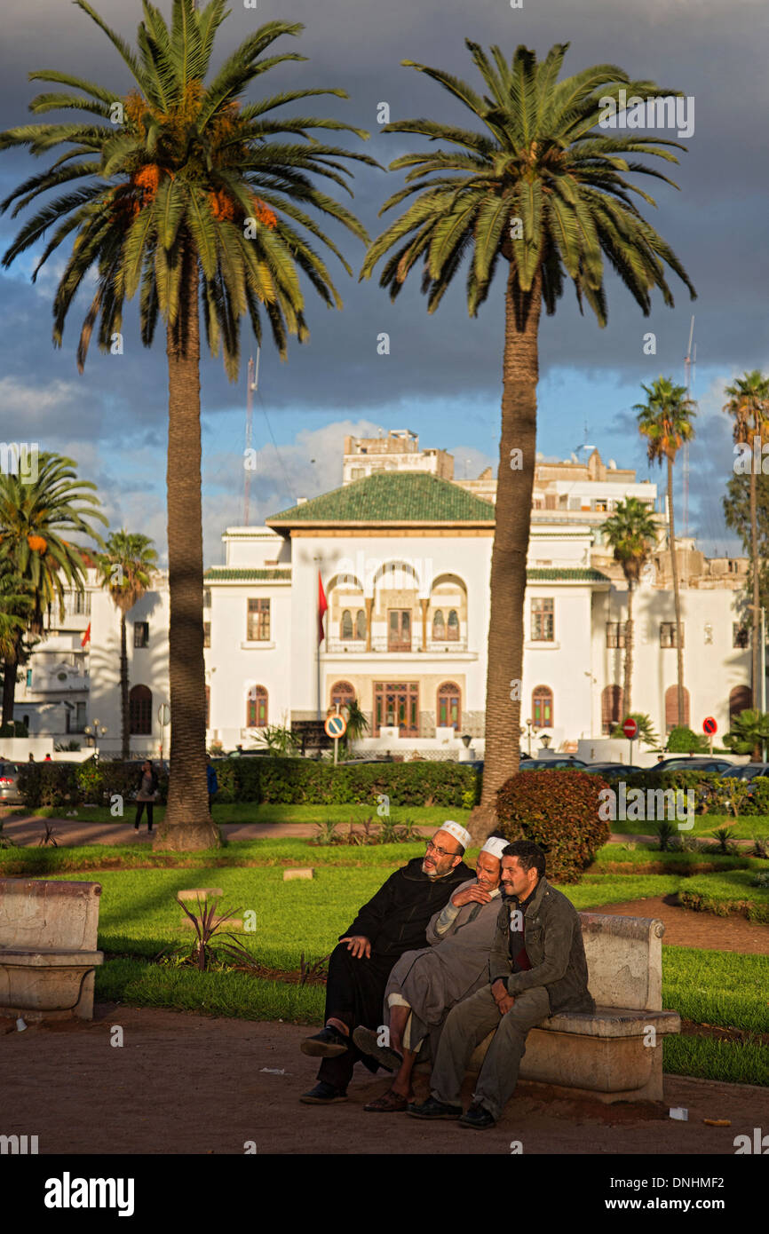 MILITARY BARRACKS, MOHAMMED V SQUARE, CASABLANCA, MOROCCO, AFRICA Stock ...