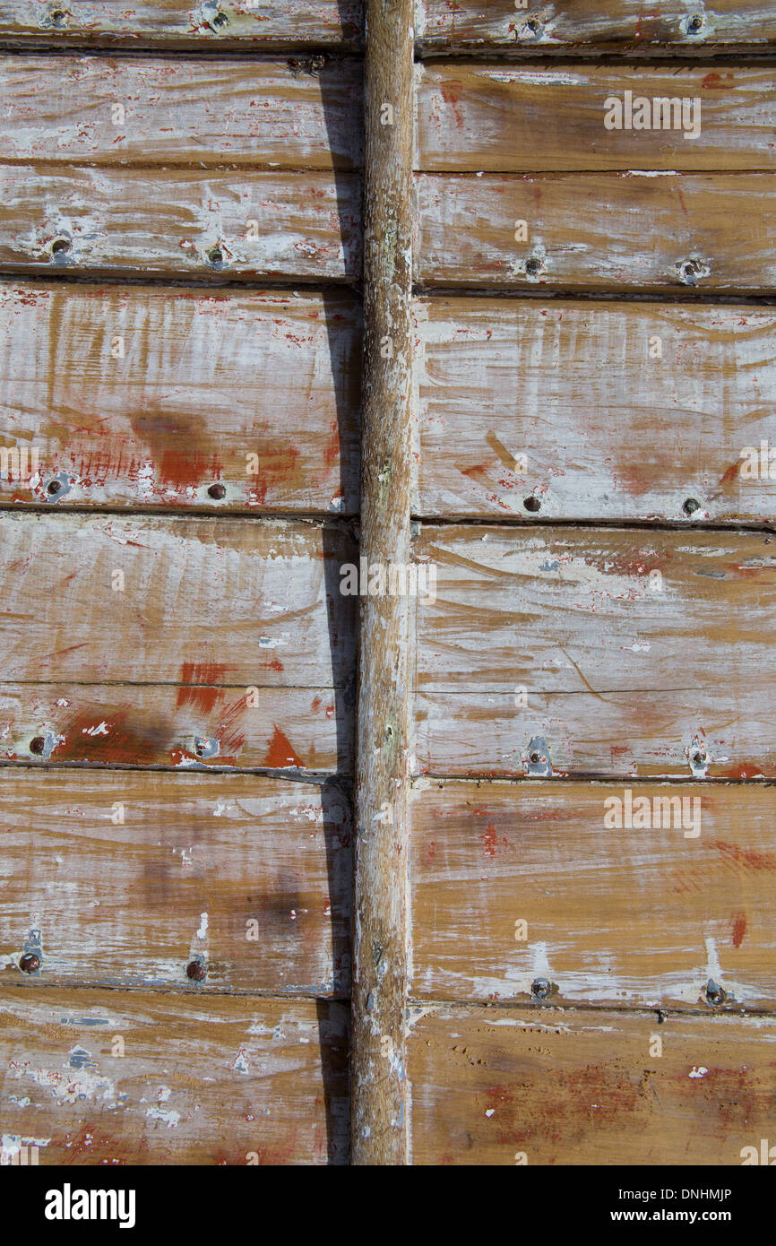 Wooden Slats nailed in rows Stock Photo - Alamy