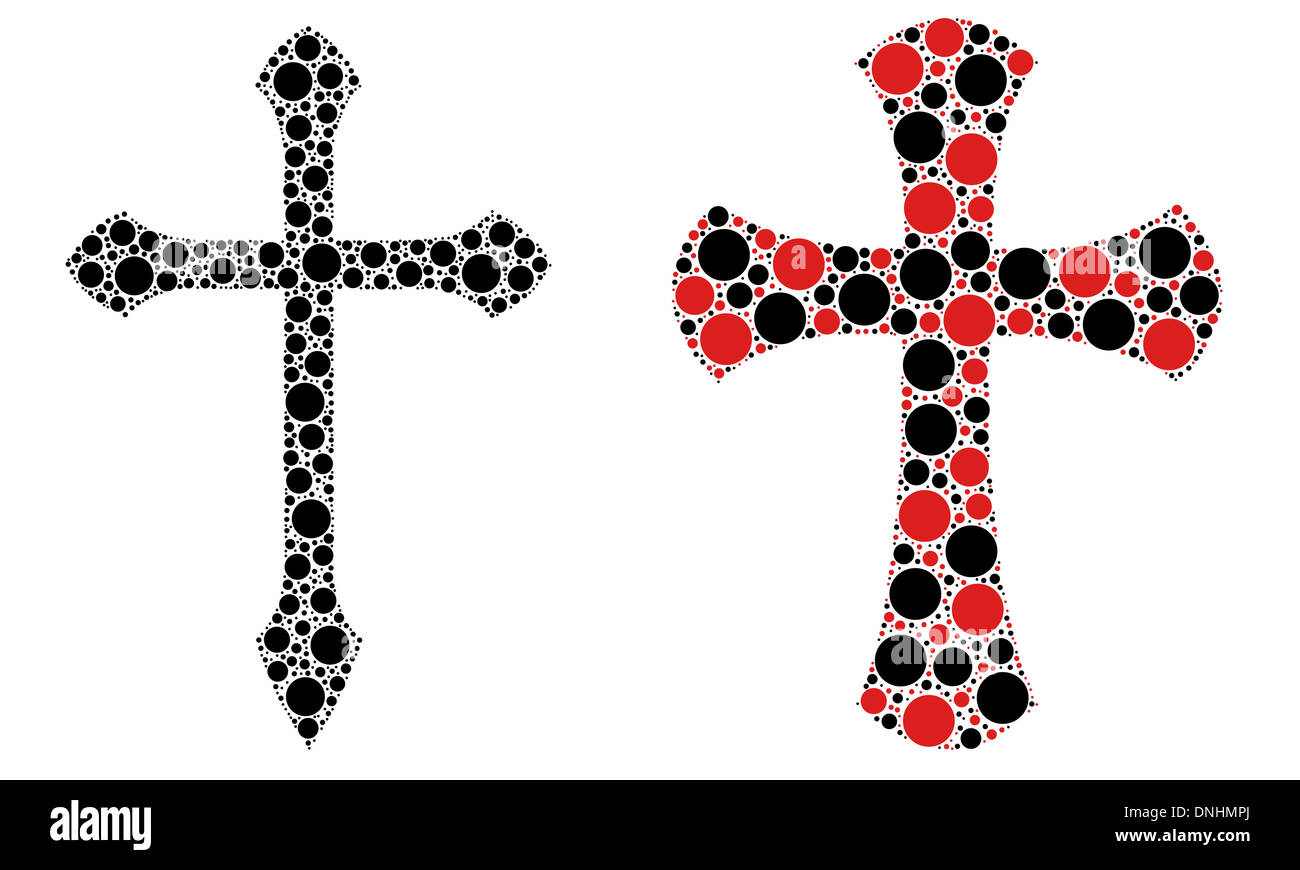 dotted crosses isolated Stock Photo - Alamy