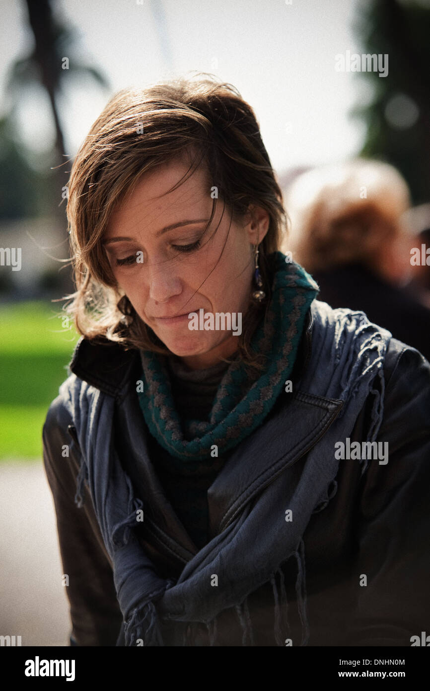 Ilaria Cucchi, sister of Stefano, who died Oct. 22, 2009, s a result of ...