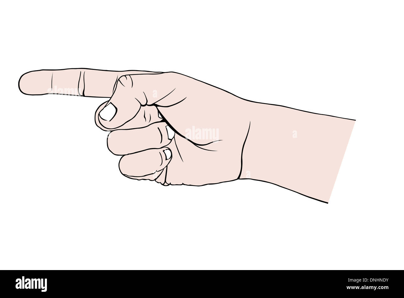 hand sign illustration Stock Photo - Alamy