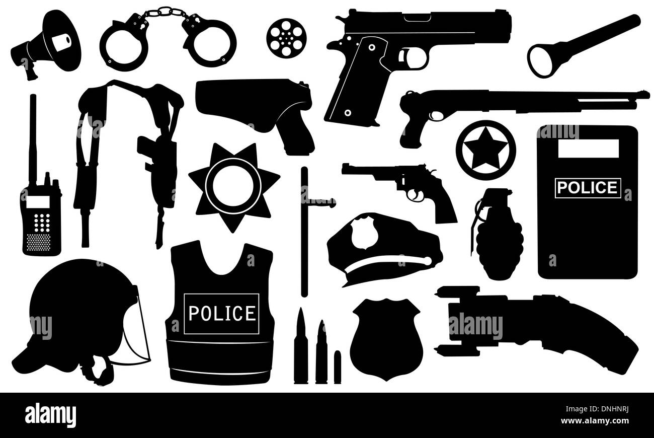 Police equipment hi-res stock photography and images - Alamy