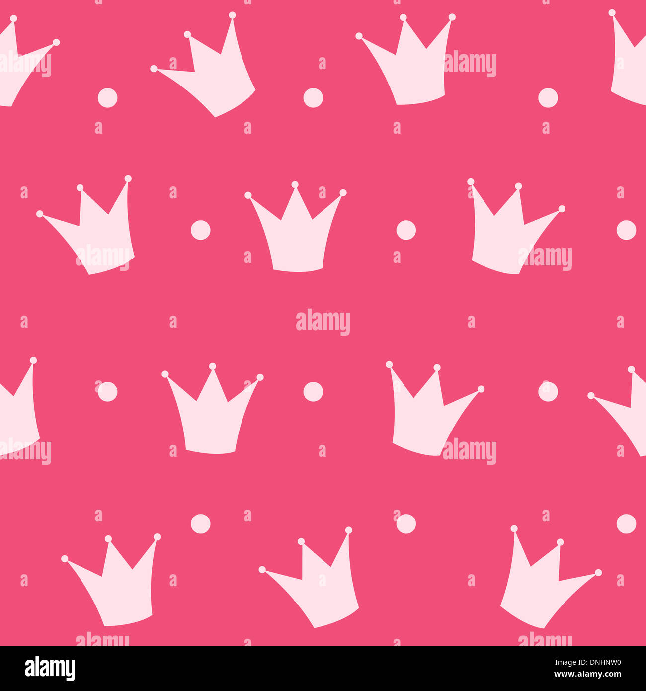 Princess Crown Seamless Pattern Background Vector Illustration Stock ...