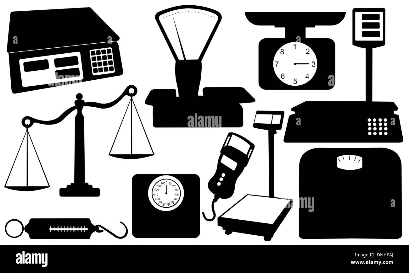 set of different scales Stock Photo - Alamy