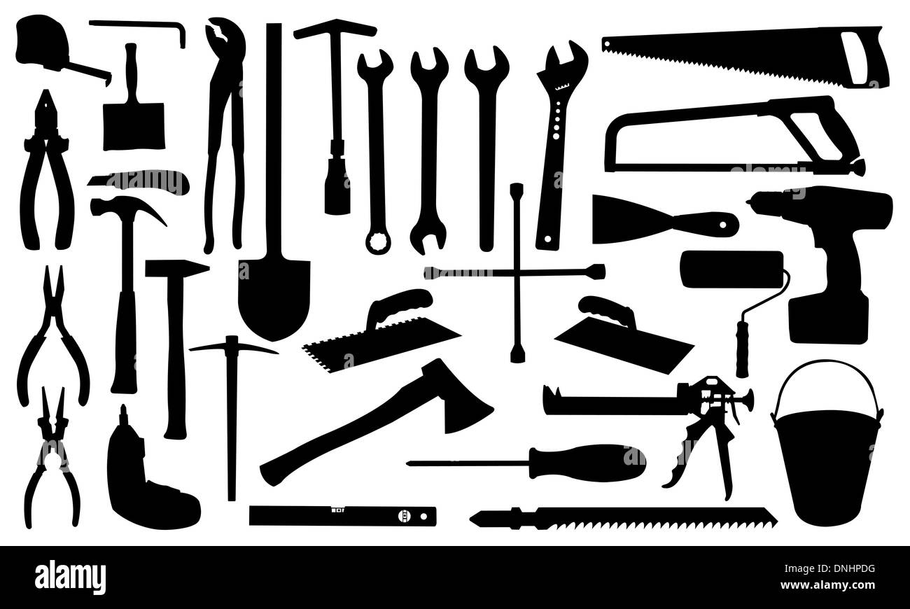 set of tools Stock Photo - Alamy