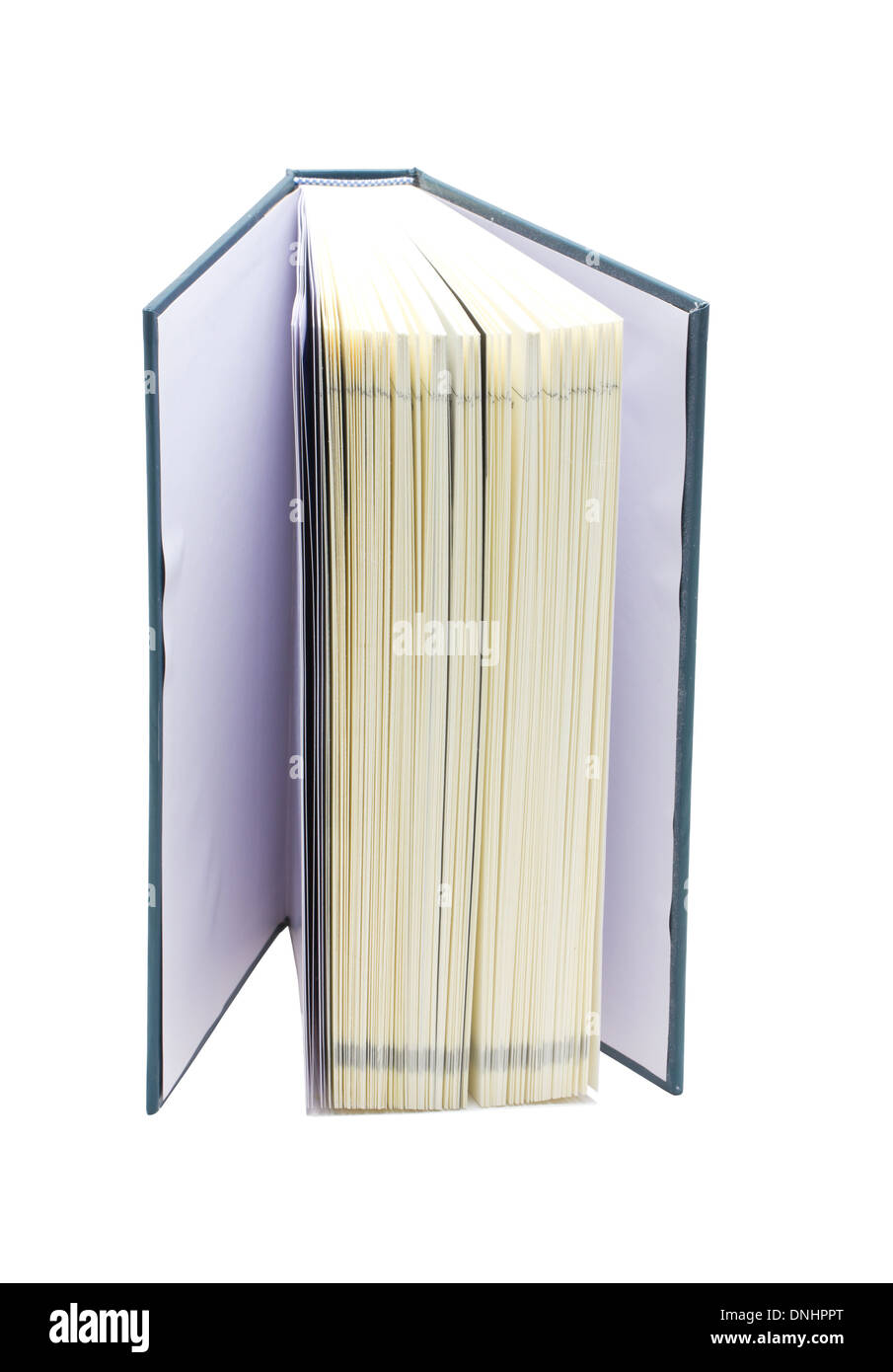 Open Book Isolated On White Stock Photo - Alamy