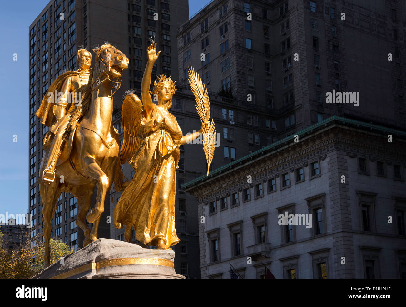 General Sherman Statue, Grand Army Plaza, NYC Stock Photo - Alamy