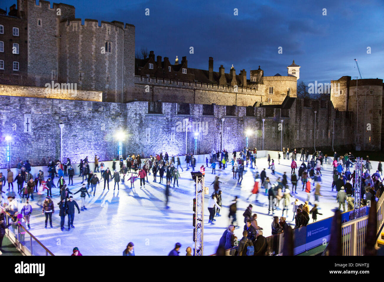Ice Rink Tower Of London Stock Photo - Alamy