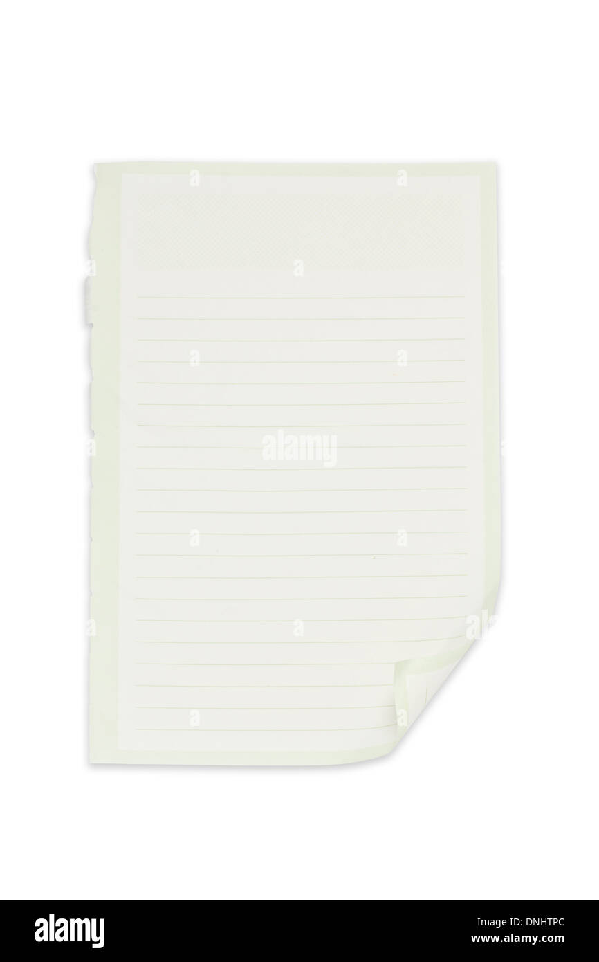 Lined paper ripped hi-res stock photography and images - Alamy