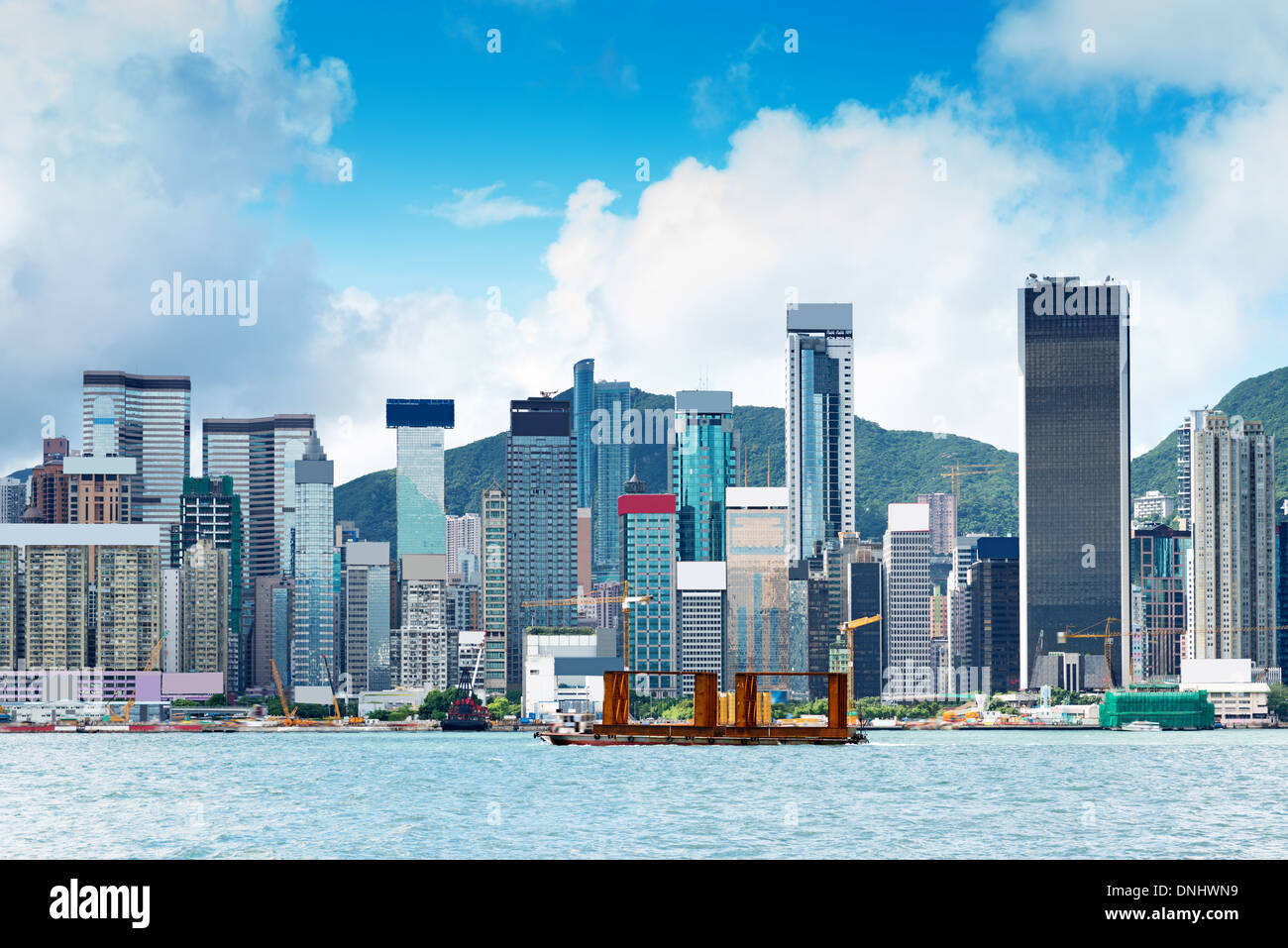 Hong Kong harbour Stock Photo - Alamy