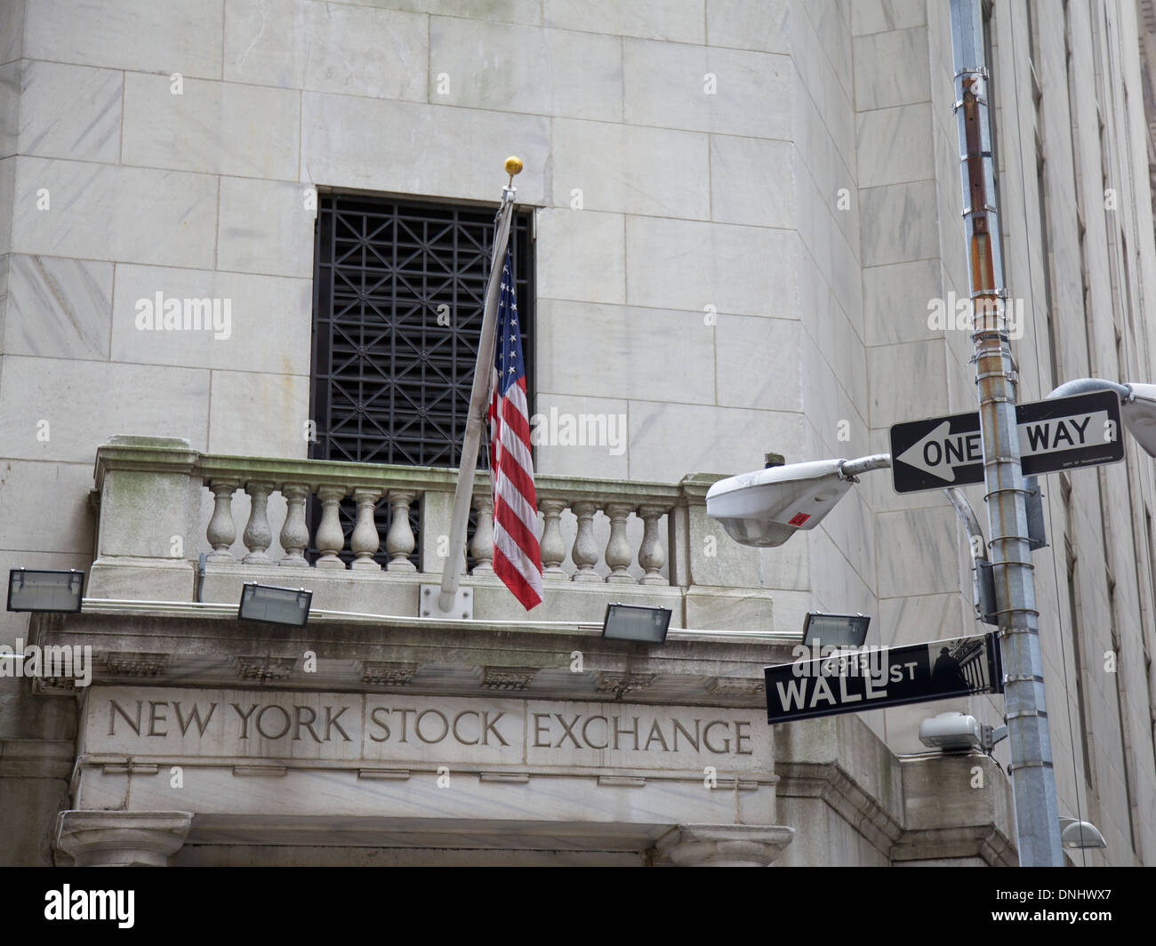 New York Stock Exchange building in Wall Street, New York City, United ...