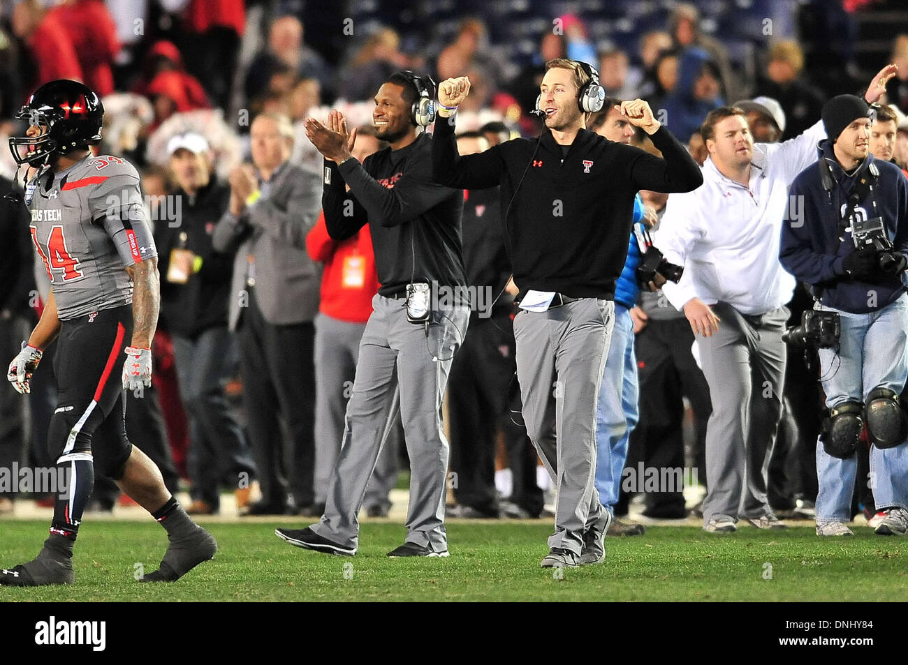 San Diego, California, USA. 30th Dec, 2013. Texas Tech Red Raiders head ...