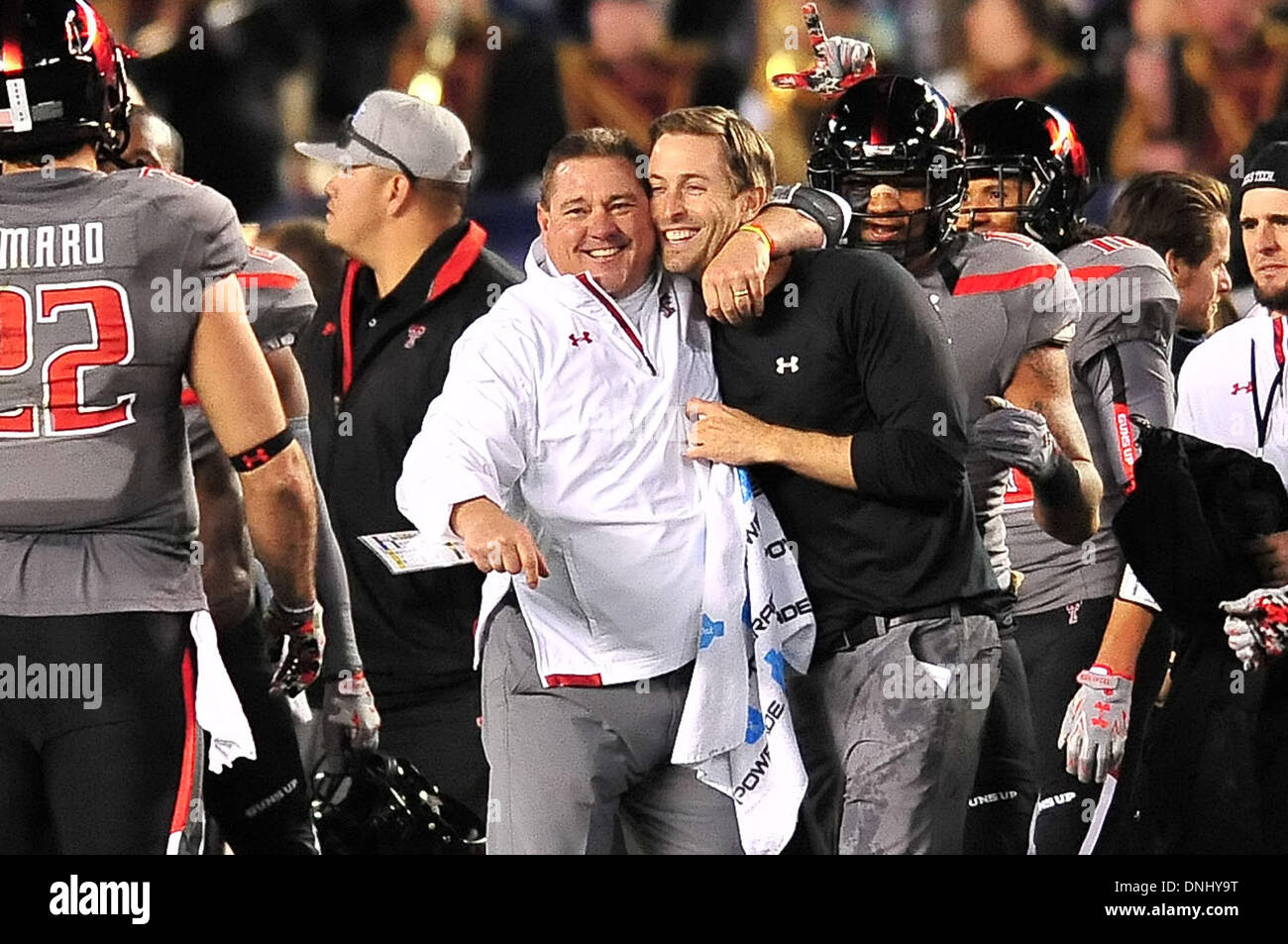San Diego, California, USA. 30th Dec, 2013. Texas Tech Red Raiders head ...