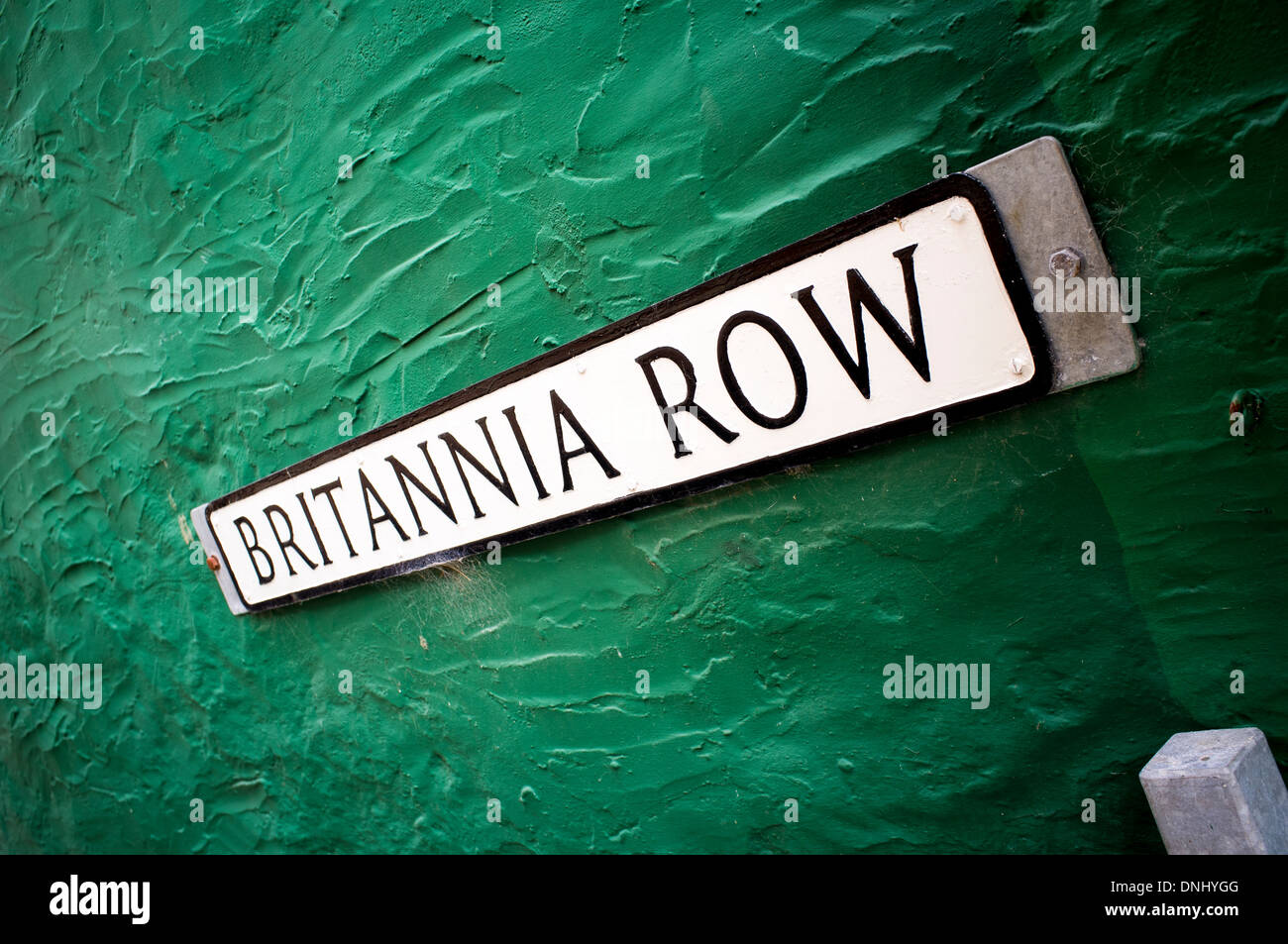 Britannia Row Street Sign, Ilfracombe, Devon, Britain Stock Photo - Alamy