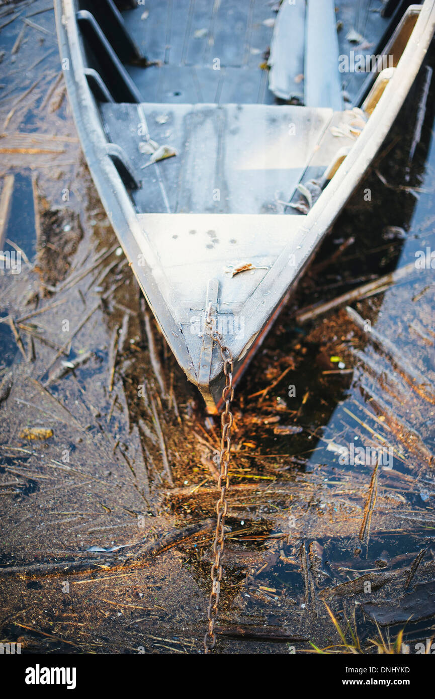 fishing boat on Lake Stock Photo - Alamy