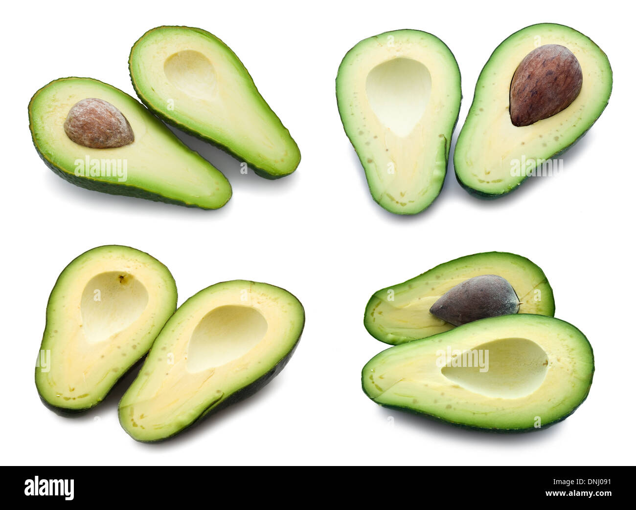 Collection fresh green avocado hi-res stock photography and images - Alamy