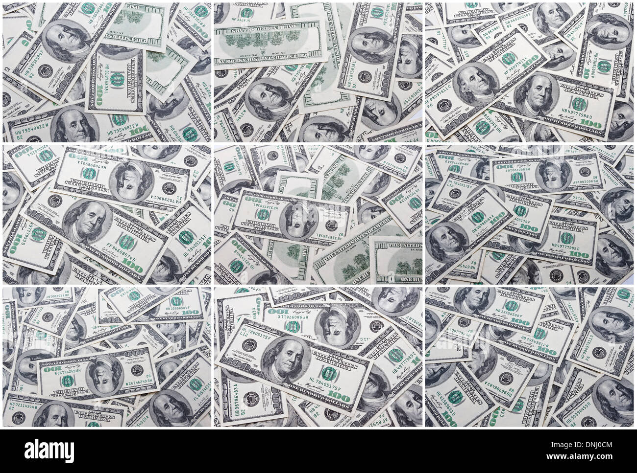 Money dollar currency green set hi-res stock photography and images - Alamy