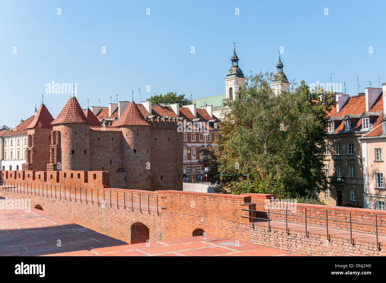 Warsaw medieval city wall hi-res stock photography and images - Alamy