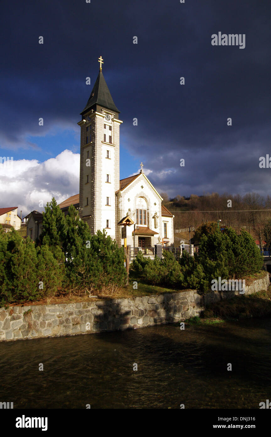 Church in Terchova, Slovakia Stock Photo - Alamy