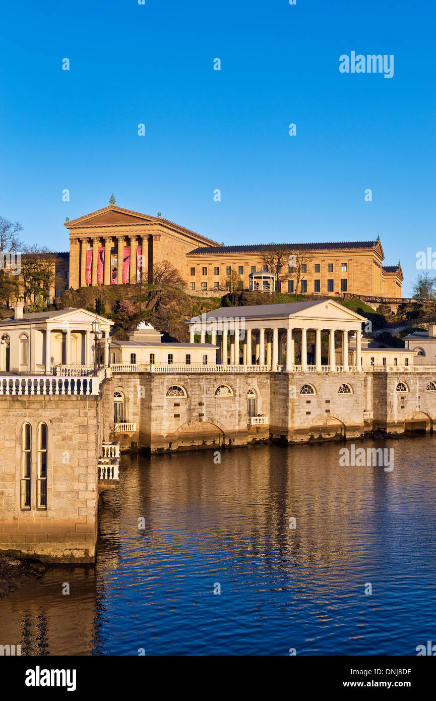 The Fairmount Water Works and art museum, Philadelphia, Pa ...
