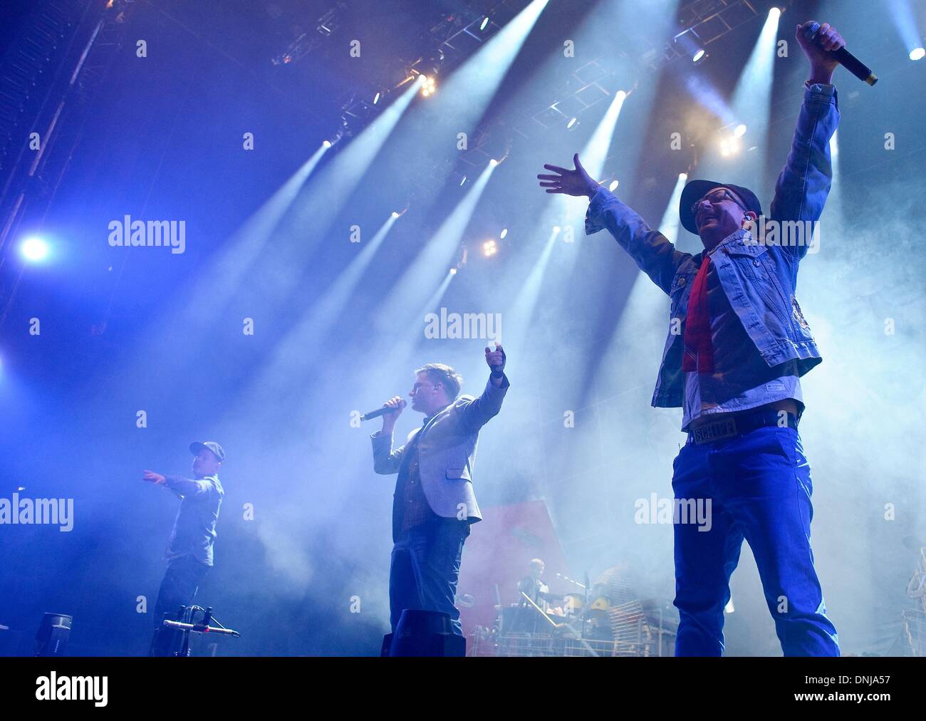 Hamburg, Germany. 30th Dec, 2013. The German hip hop group 'Fettes Brot ...