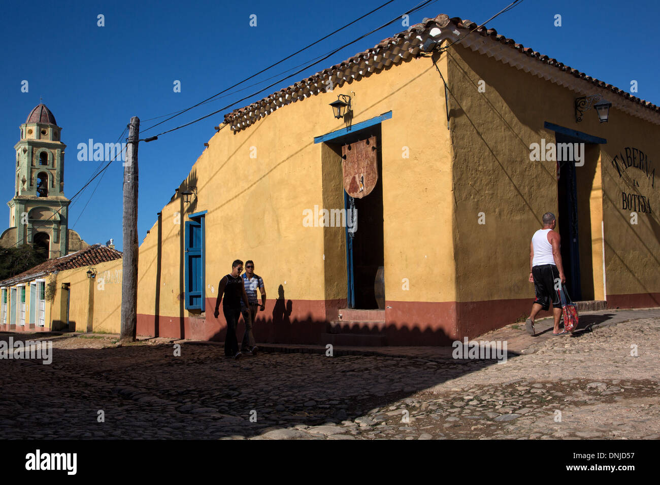 STREET SCENE NEAR THE SAINT FRANCIS OF ASSISI CONVENT CHURCH, TRINIDAD ...