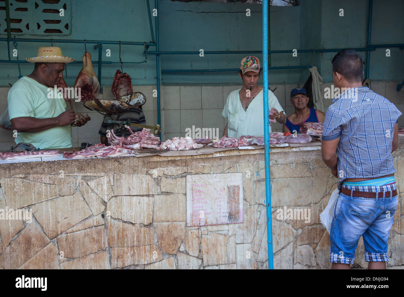 Customer In The Butchers Stock Photos & Customer In The Butchers Stock ...