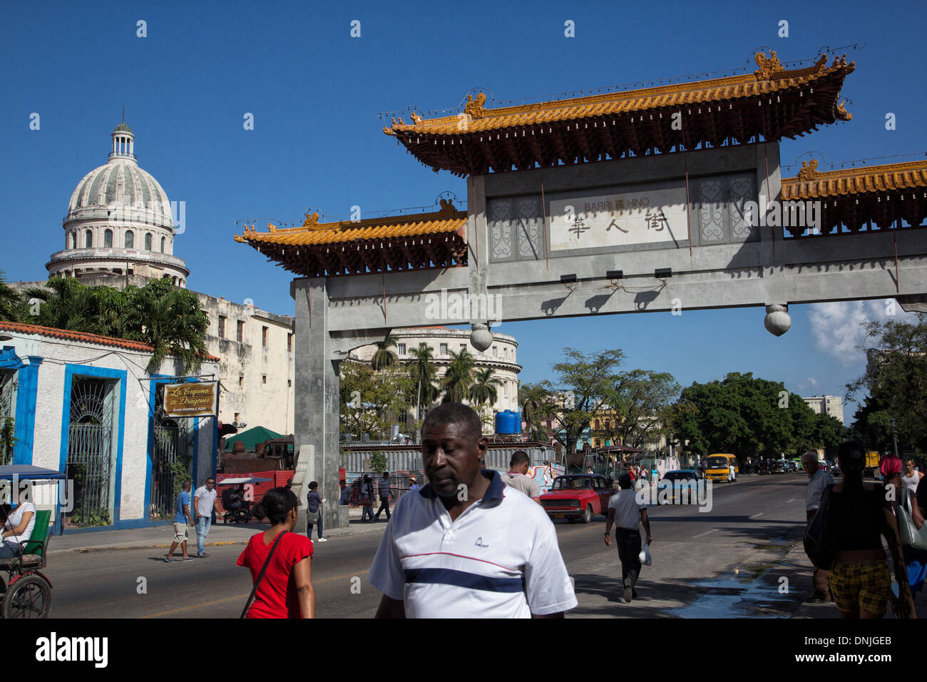 STREET SCENE IN THE CHINESE NEIGHBOURHOOD BEHIND CAPITOLE SQUARE ...