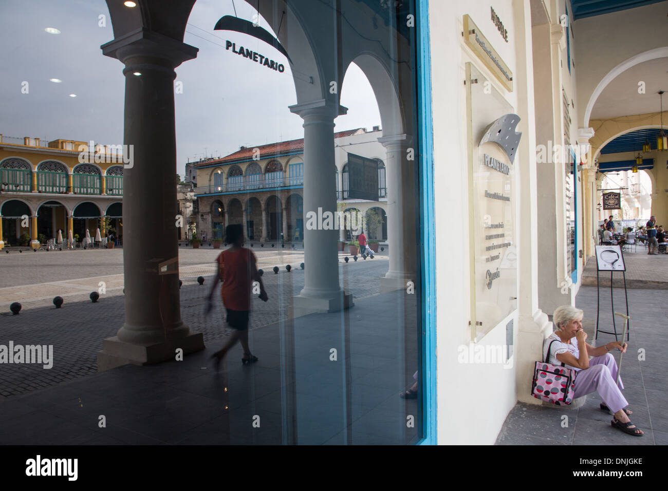 ENTRANCE TO THE PLANETARIO, THE NEW PLANETARIUM FOR PLANETARIO, PLAZA VIEJA, HAVANA, CUBA, THE ...