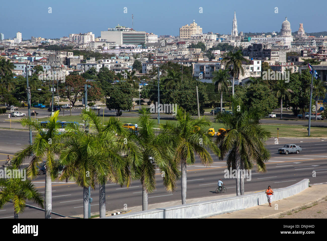 VIEW OF THE CITY CENTER FROM REVOLUTION SQUARE, PLAZA DE LA REVOLUCION ...