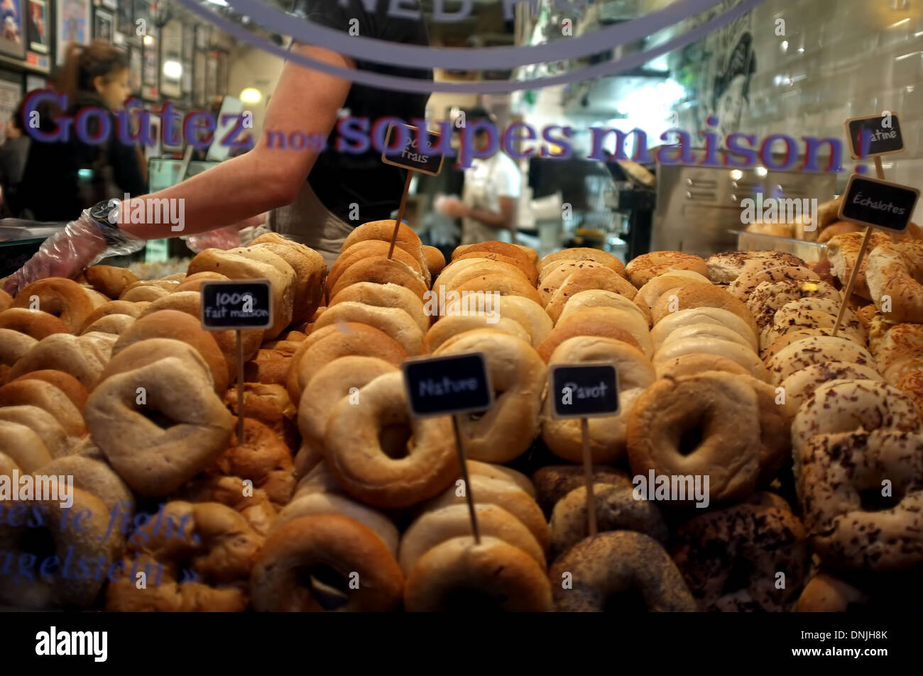 Bagel display hi-res stock photography and images - Alamy
