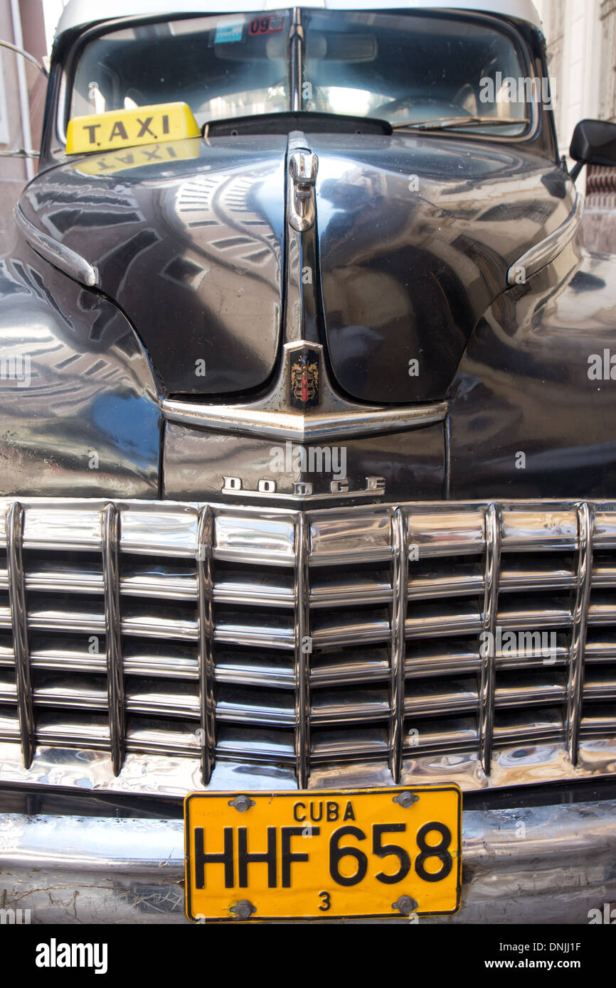 LICENSE PLATE ON AN JUAN DE DIOS HAVANA, CUBA, THE CARIBBEAN Stock ...