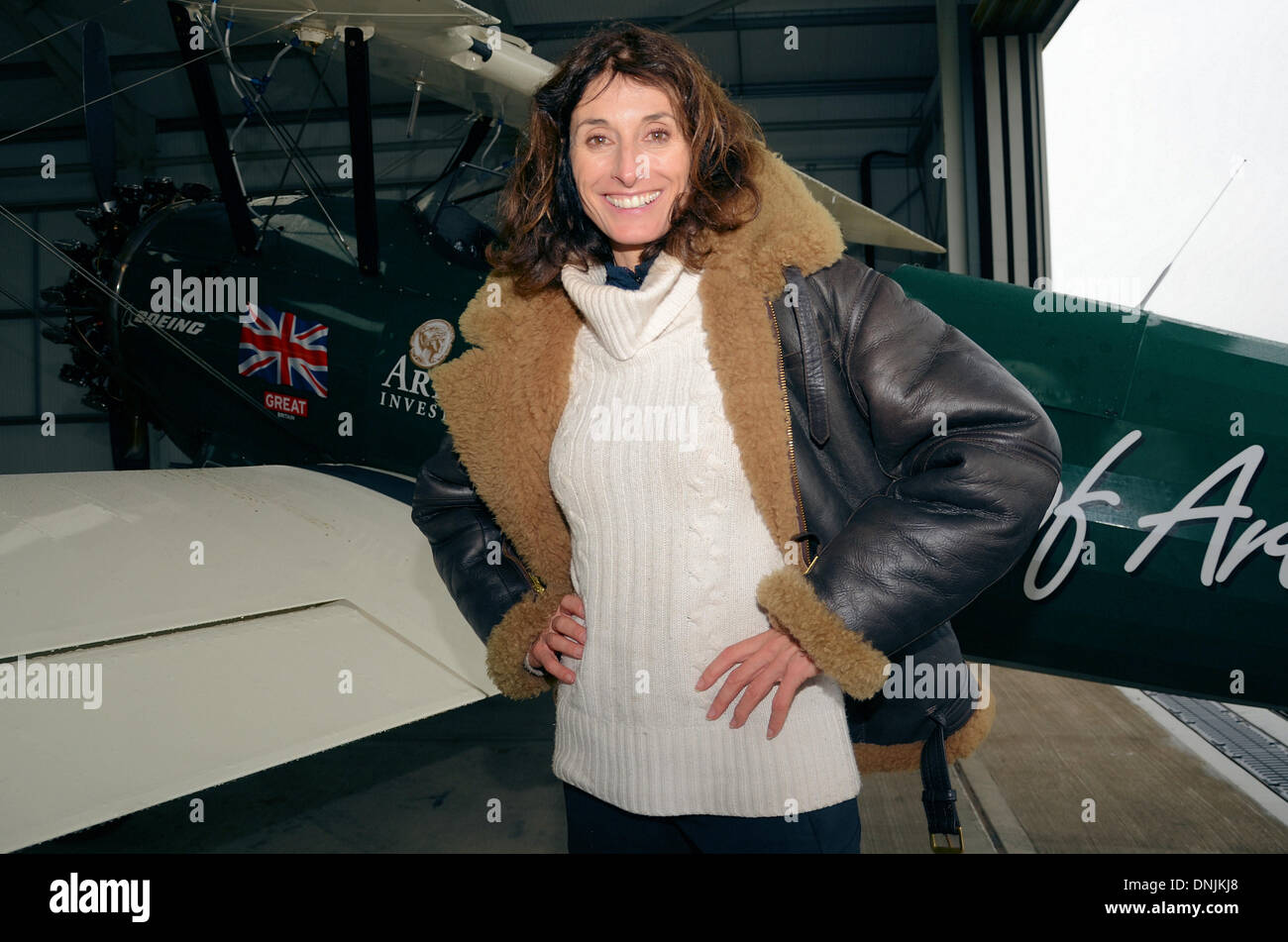 Tracey Curtis-Taylor after landing at the end of a 7000 mile flight ...