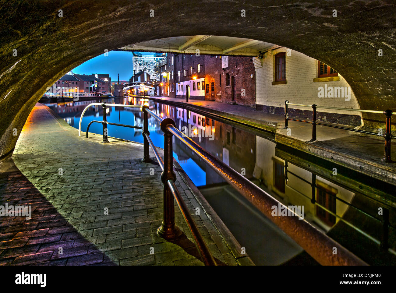Gas Street Basin as seen from Broad Street Tunnel Stock Photo - Alamy