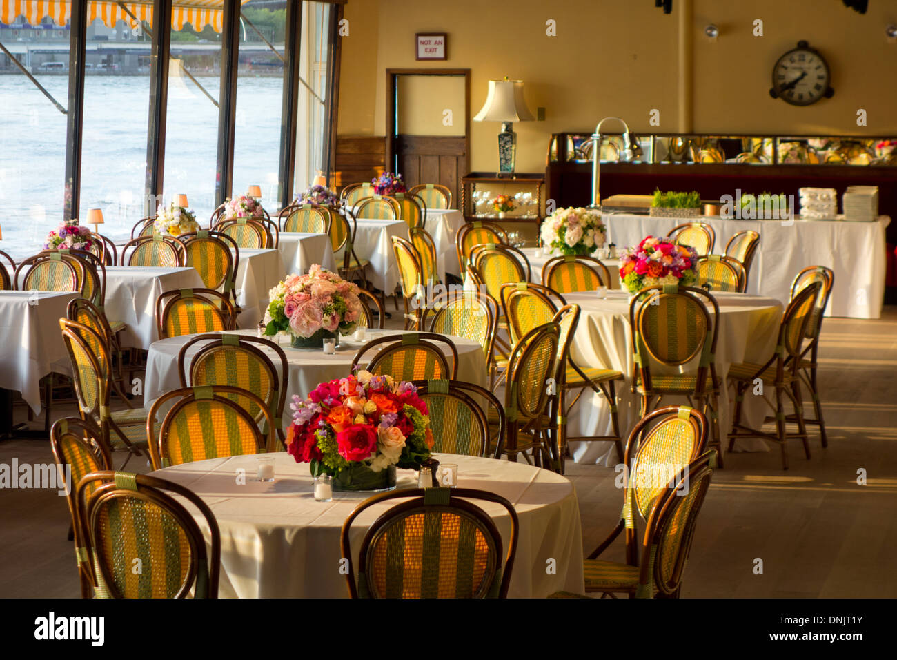 The River Cafe interior Brooklyn NY Stock Photo - Alamy