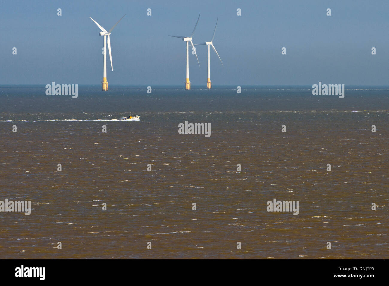 Wind turbines fishing boat hi-res stock photography and images - Alamy