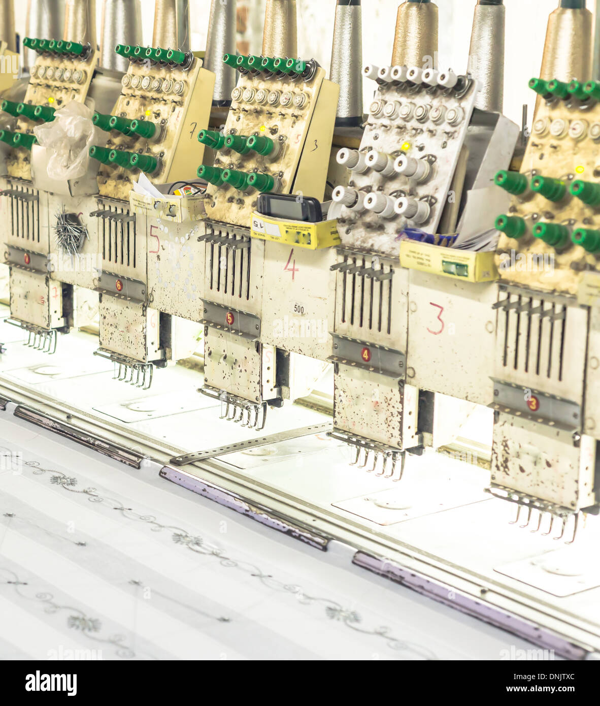 Textile embroidery machine hi-res stock photography and images - Alamy