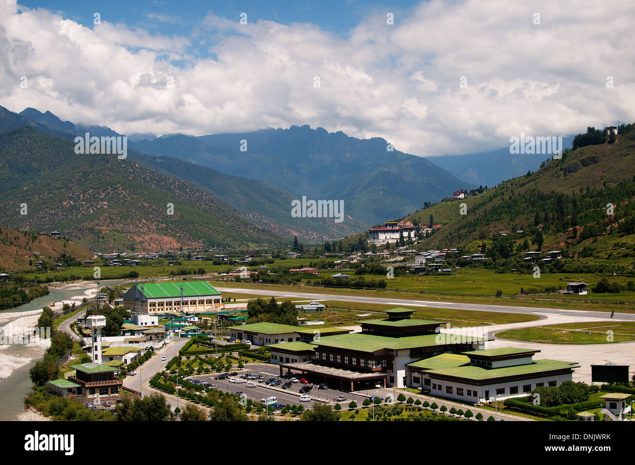 The Paro airport in Bhutan Stock Photo - Alamy