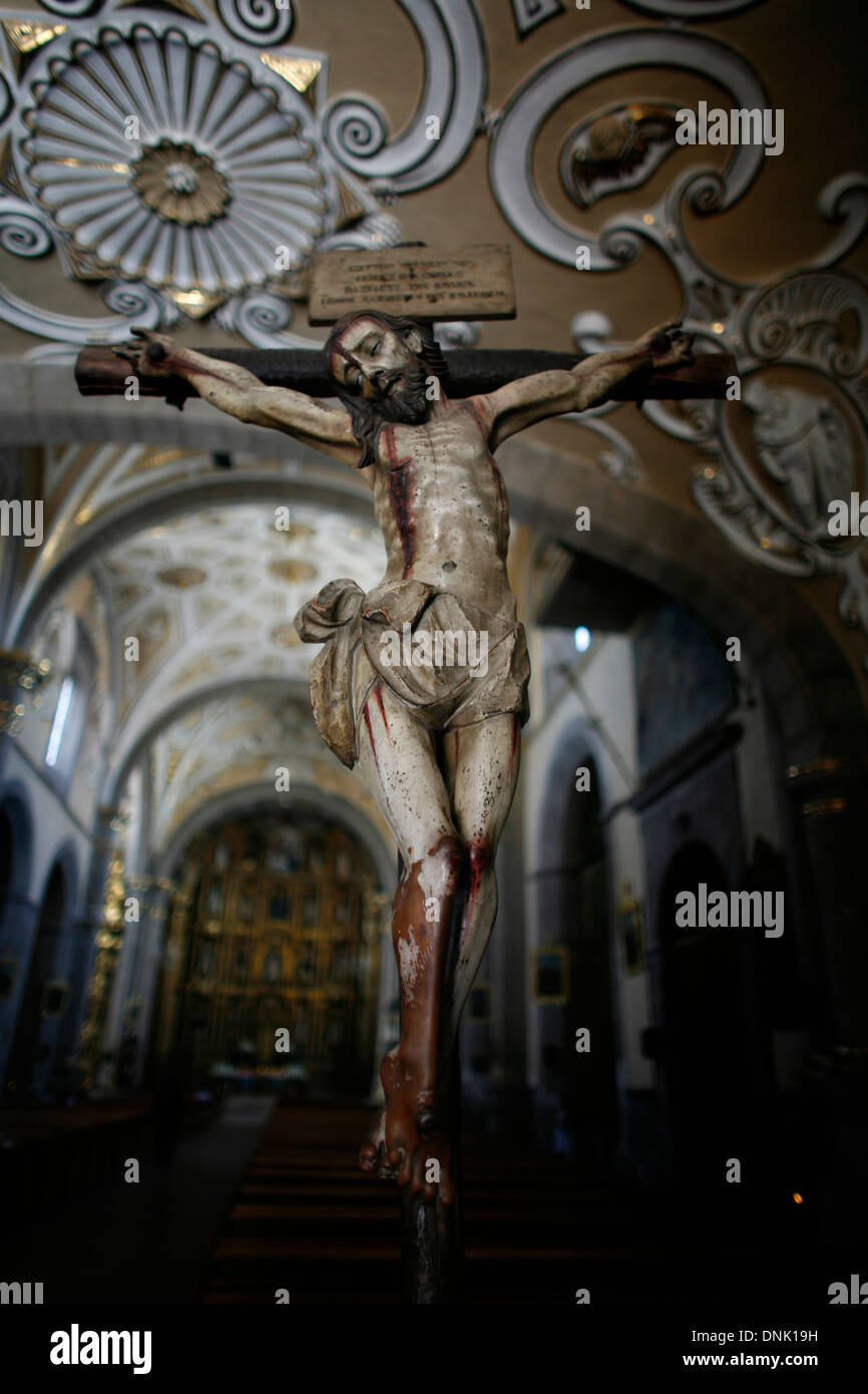 Jesus christ crucified in church hi-res stock photography and images ...