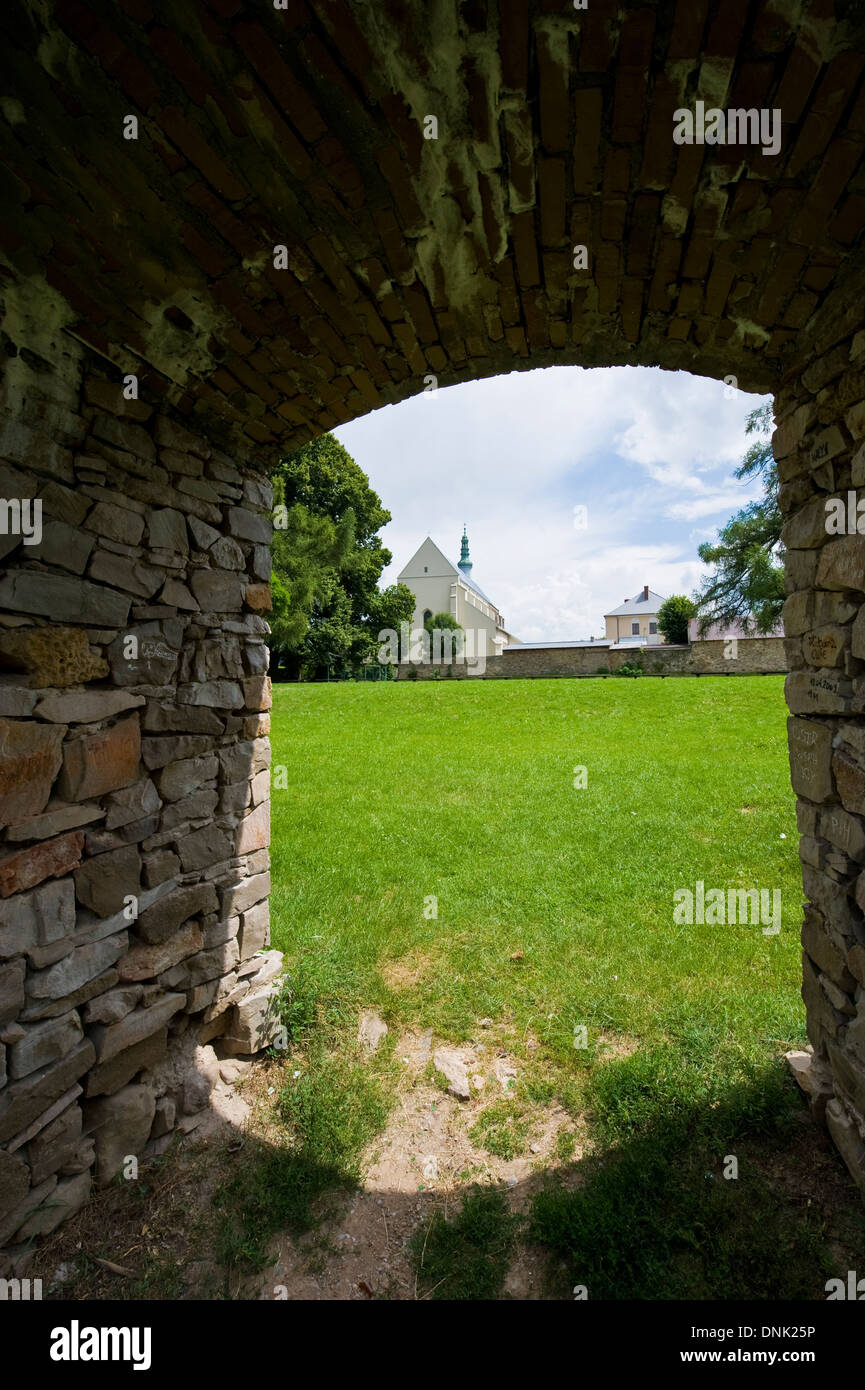The remains of Bodzentyn castle in the Holy Cross Voivodship, Poland ...