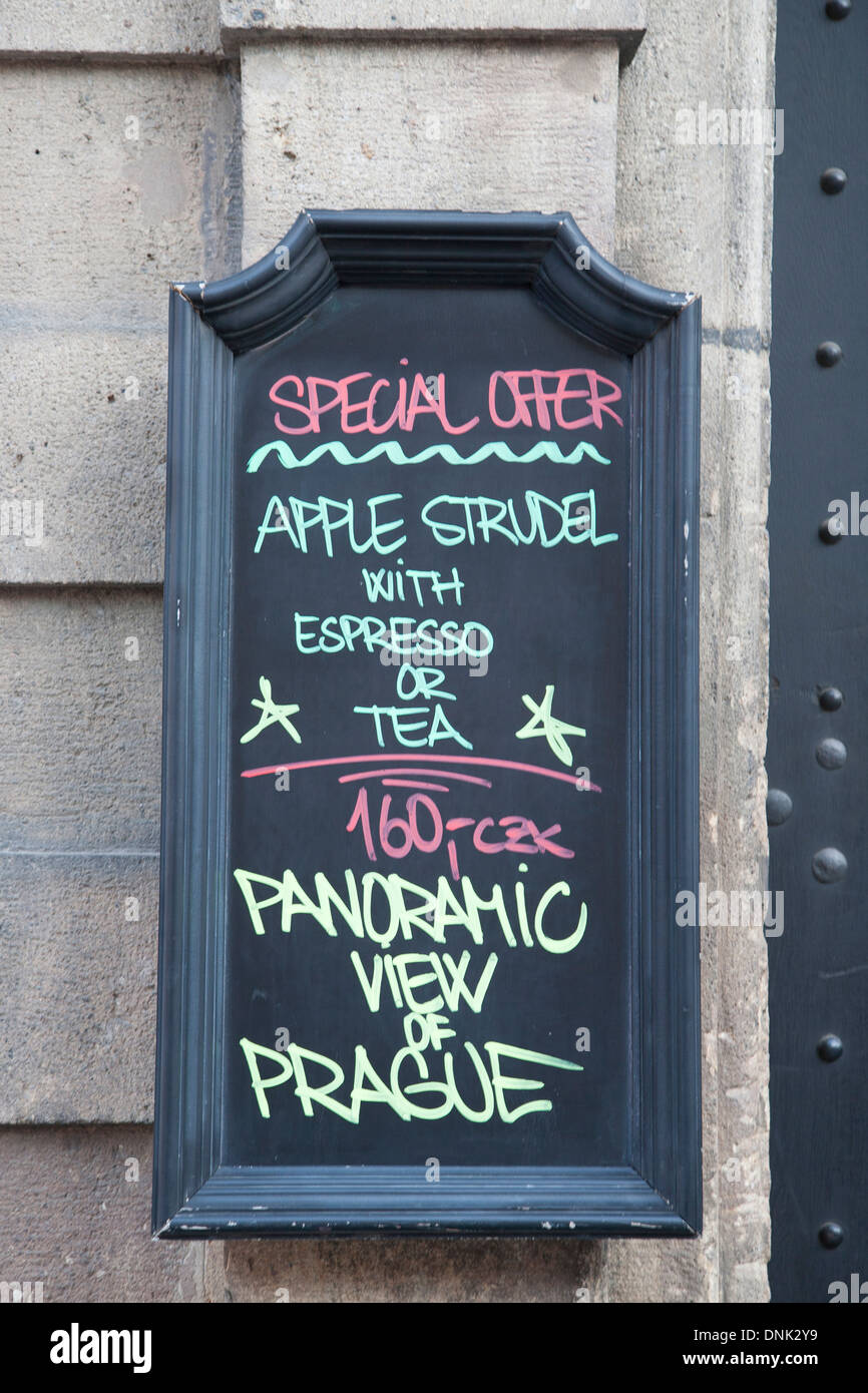 Czech food menu in english hi-res stock photography and images - Alamy