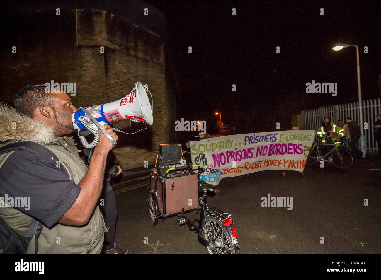 New Year’s Eve Brixton HMP Prison Solidarity Protest in London, UK ...
