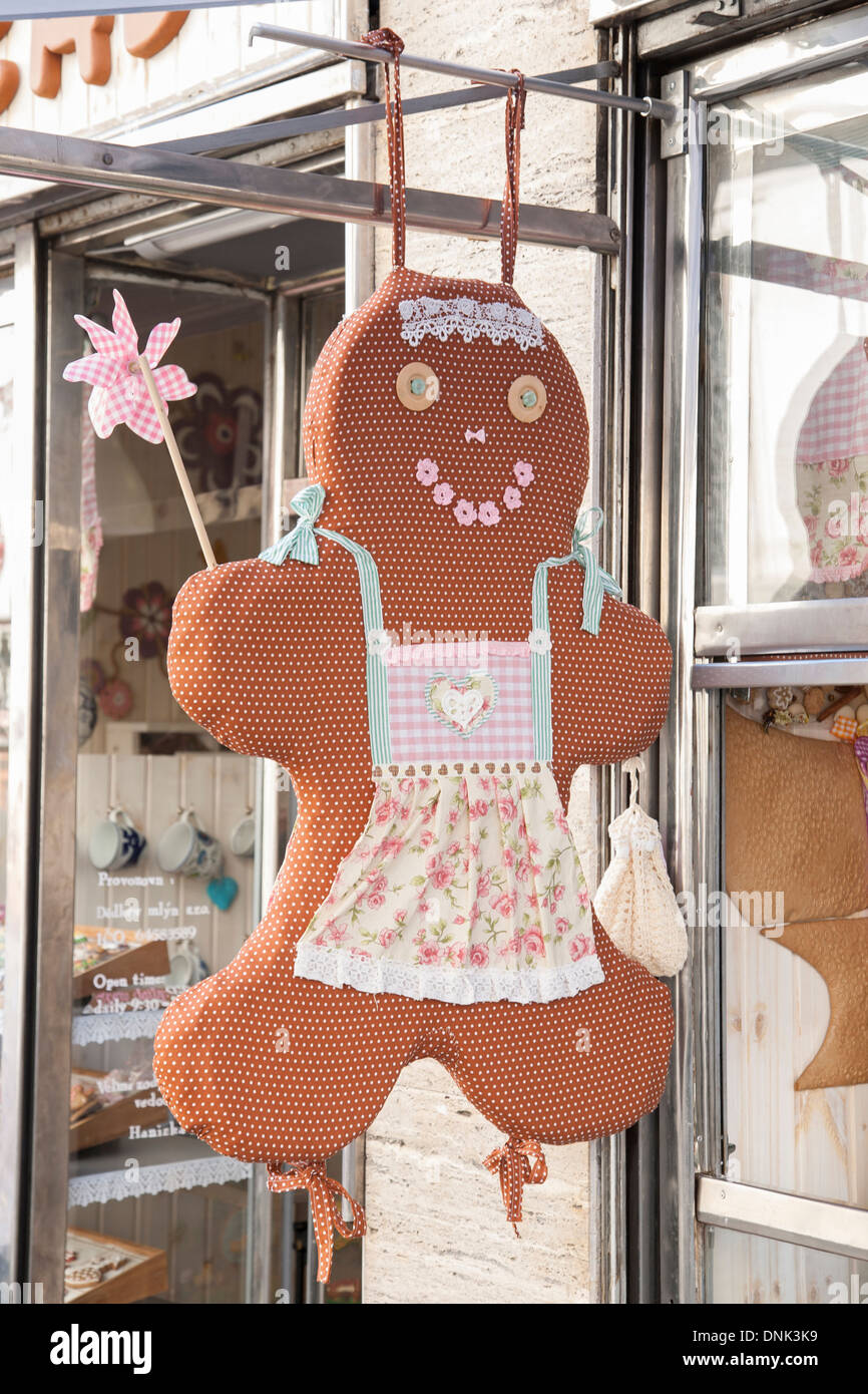 Gingerbread Man outside Shop, Nerudova Street, Mala Strana Neighborhood ...