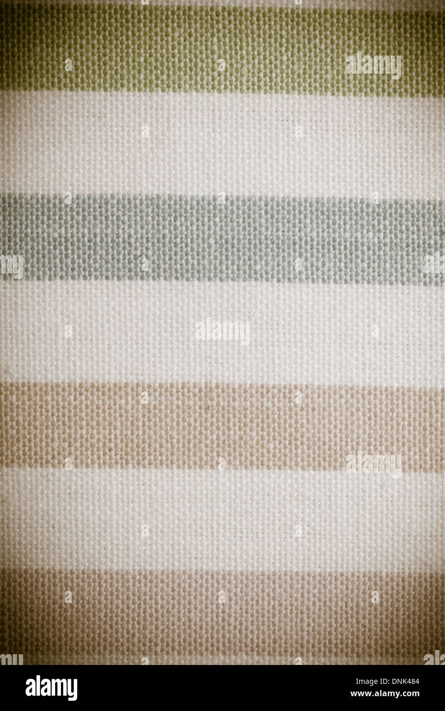 Closeup horizontal striped fabric textile sepia tone as background ...